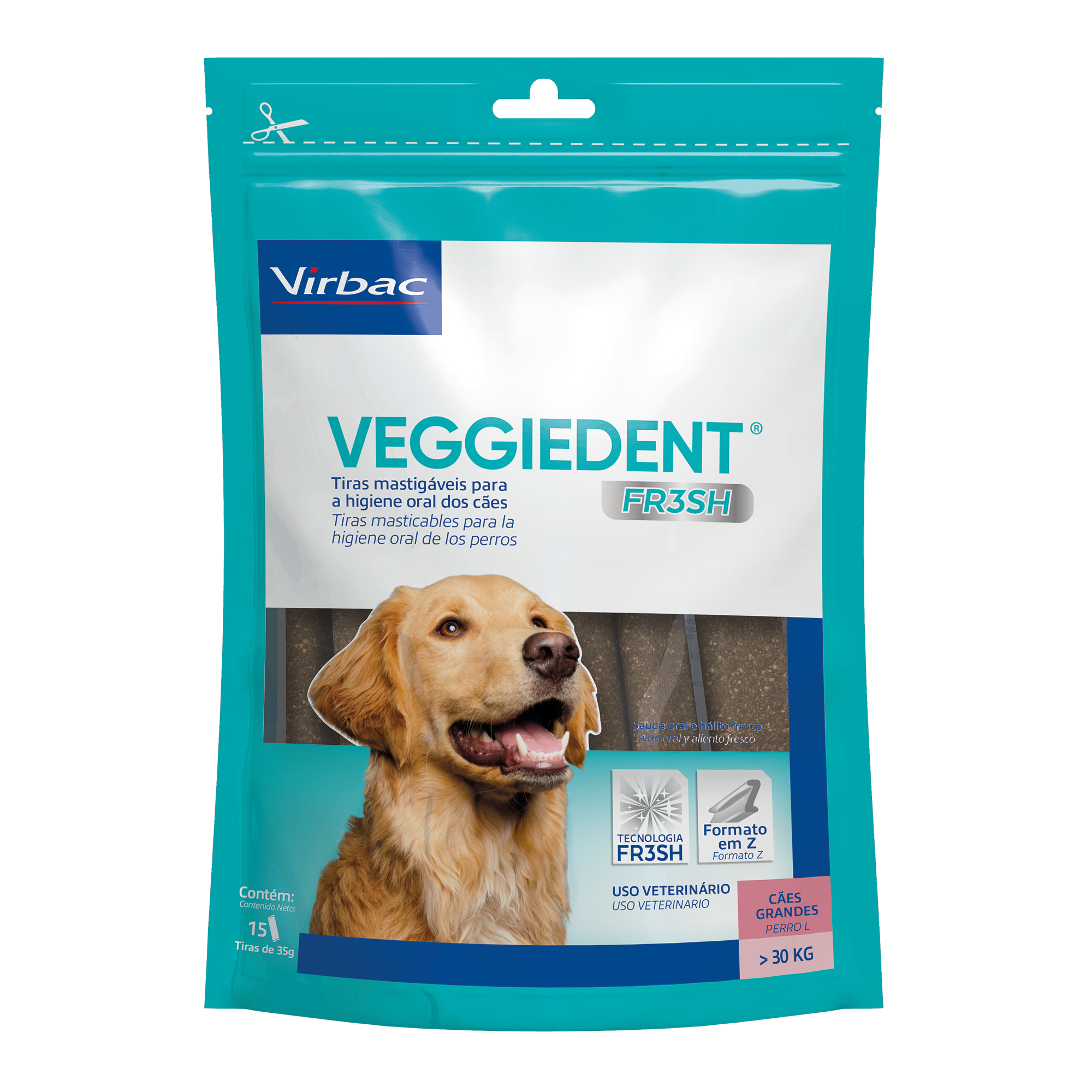 Veggiedent Fresh Large – Tiras Dentales para Perros Grandes – TinyTails Mx
